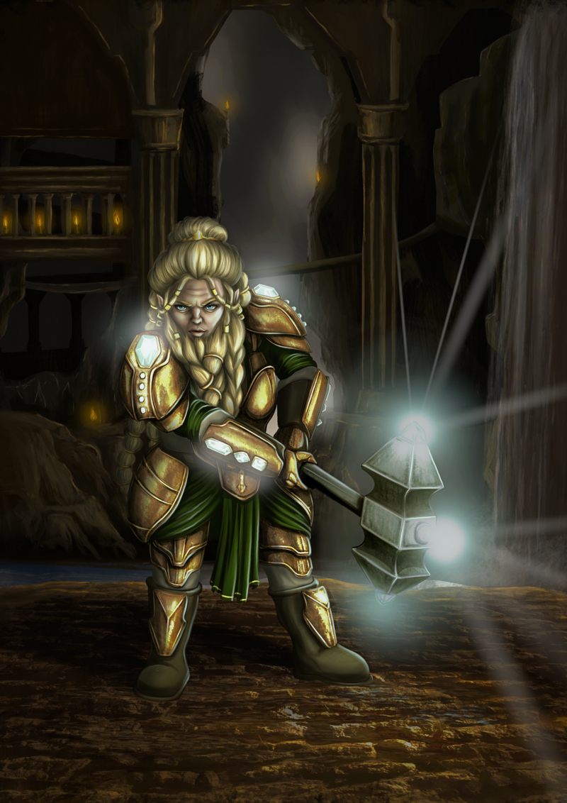 Siyhana Illustratrice - La guerrière Naine - Galerie Wyrd