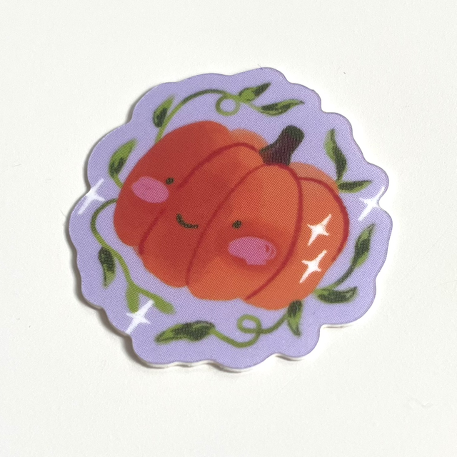 Clara - Sticker Citrouille - Galerie Wyrd