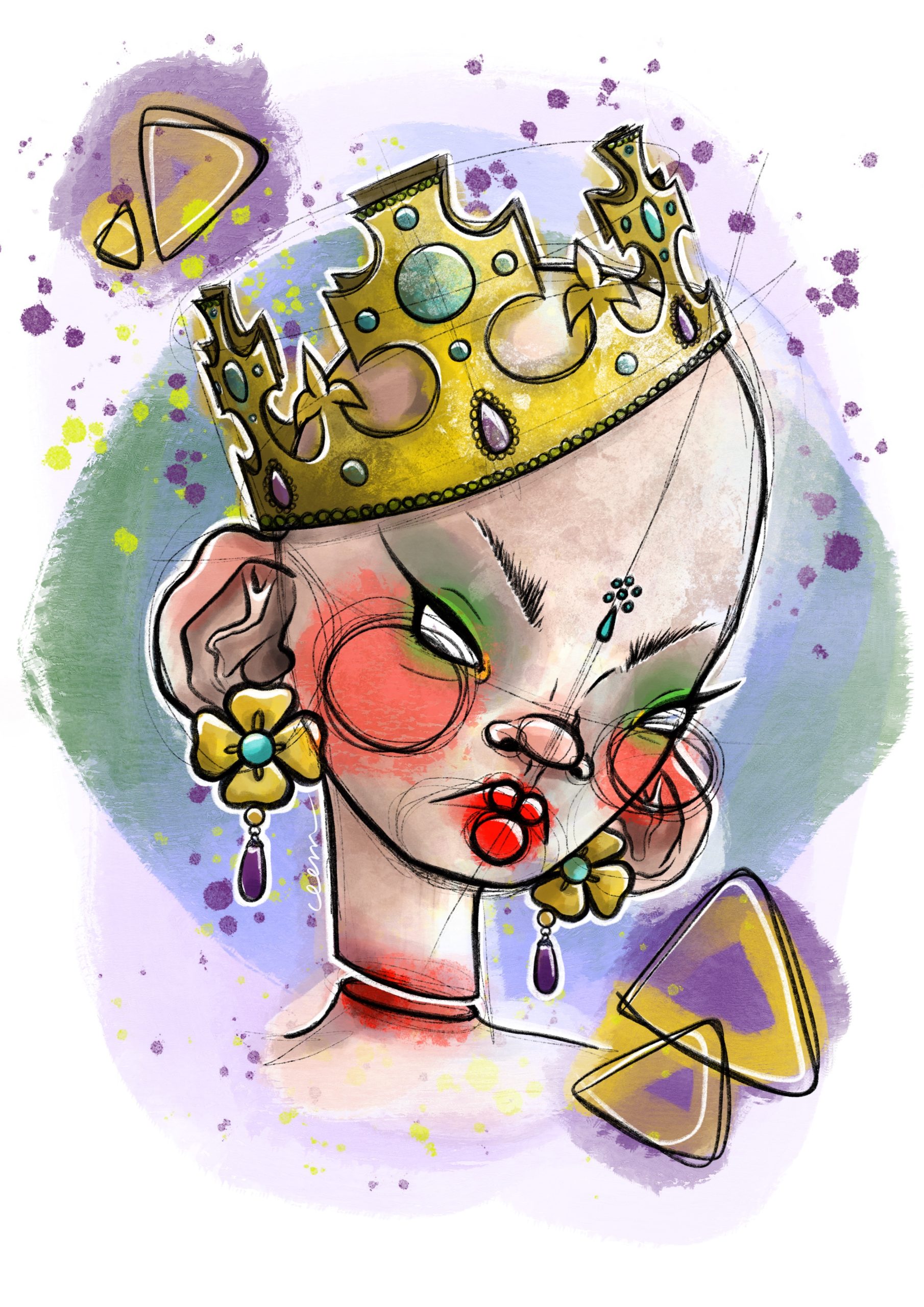 Sick Boi - Queen (encadré) - Galerie Wyrd