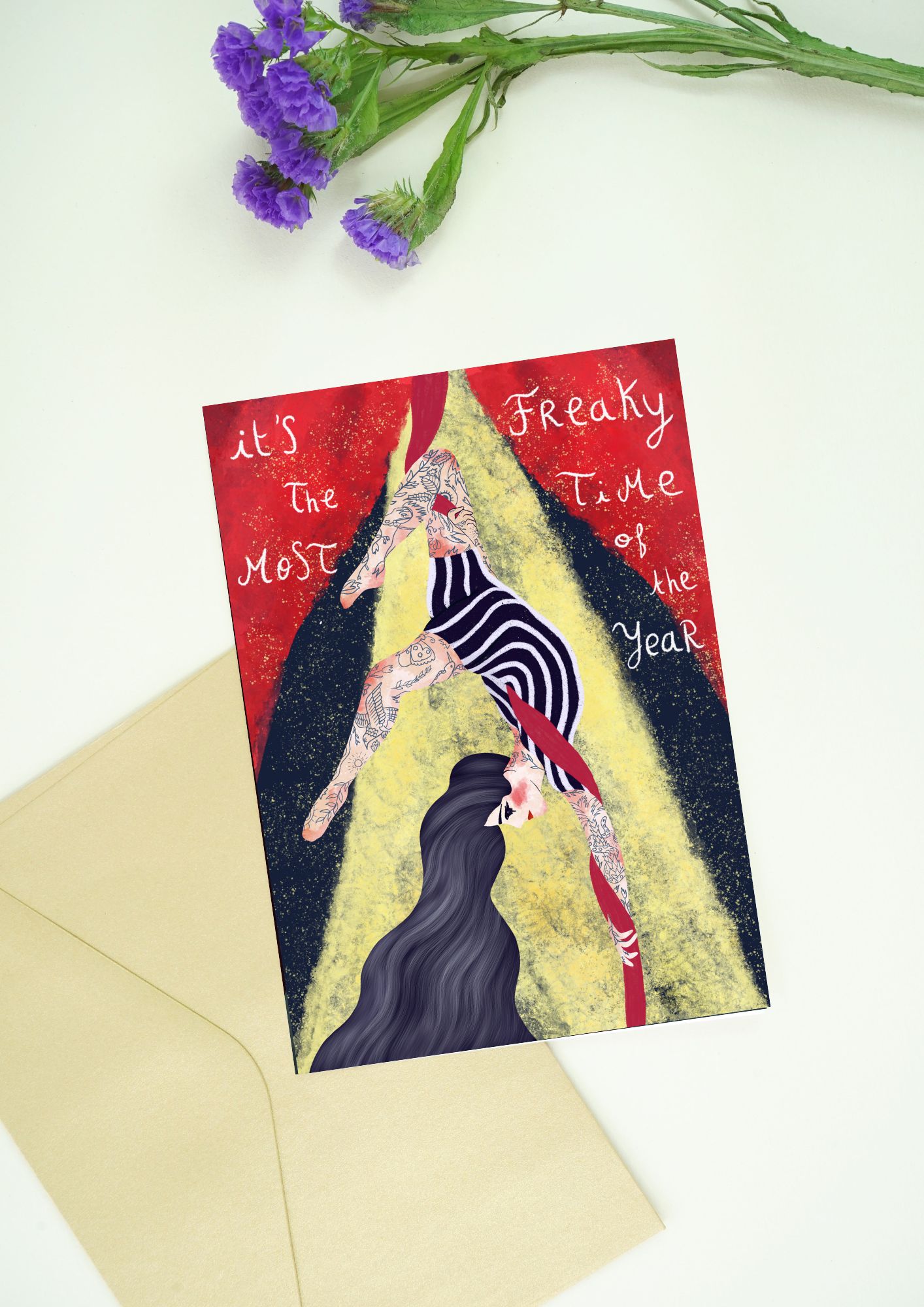 Amande Bleue - Carte It's the most freaky time of the year - Galerie Wyrd