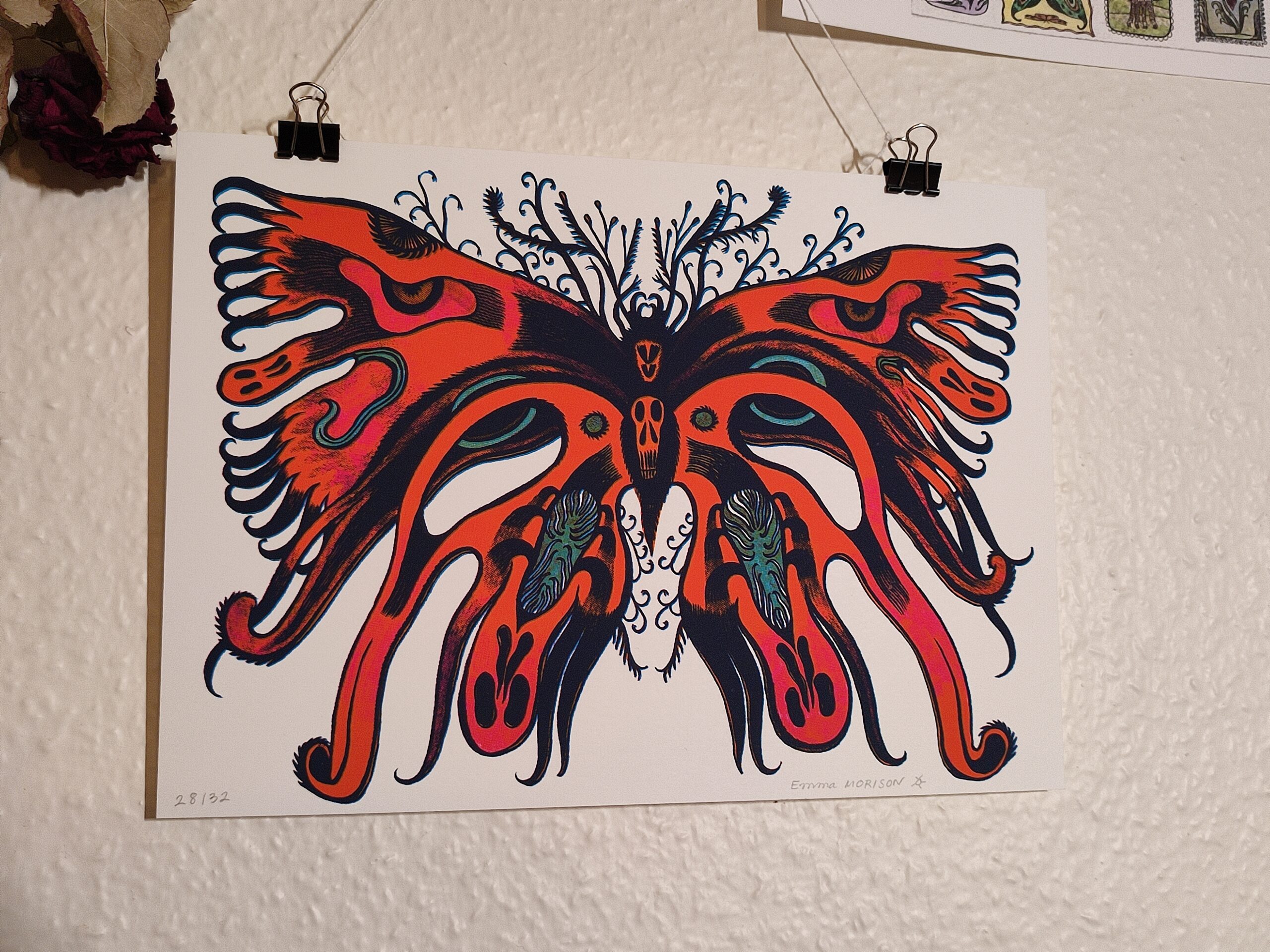 Emma MORISON - Serigraphie papillon - Galerie Wyrd